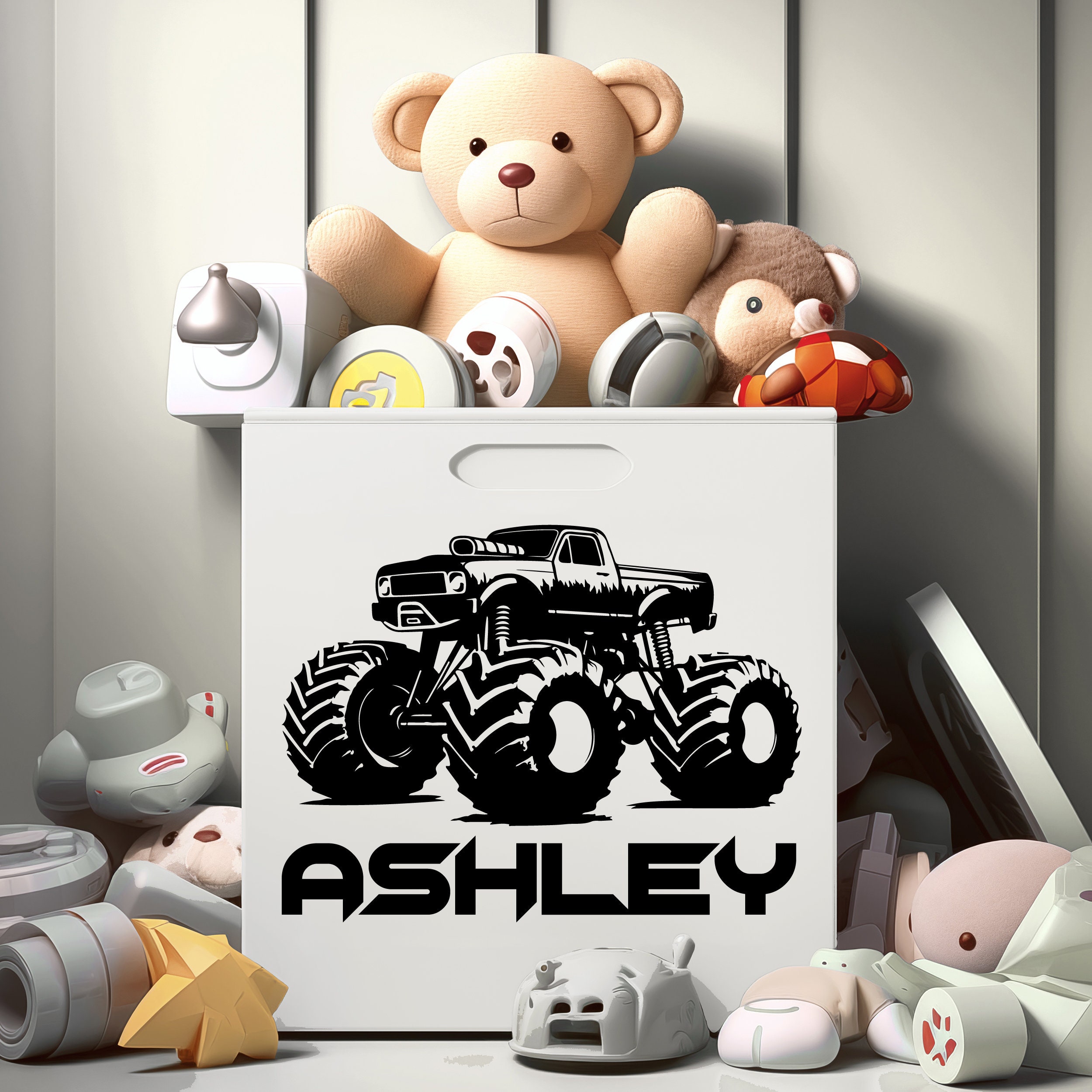 Monster Jam Wall Decals for Boys Room Large Monster Truck Stickers ...