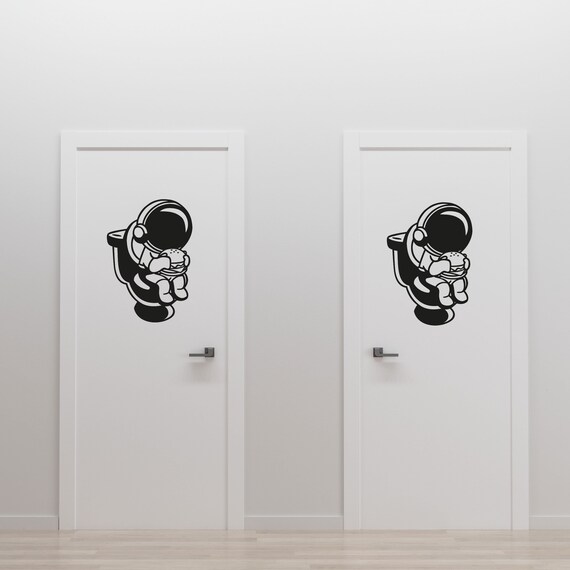 Removable Vinyl Decal Decor Set Art Stickers With Astronaut - Etsy