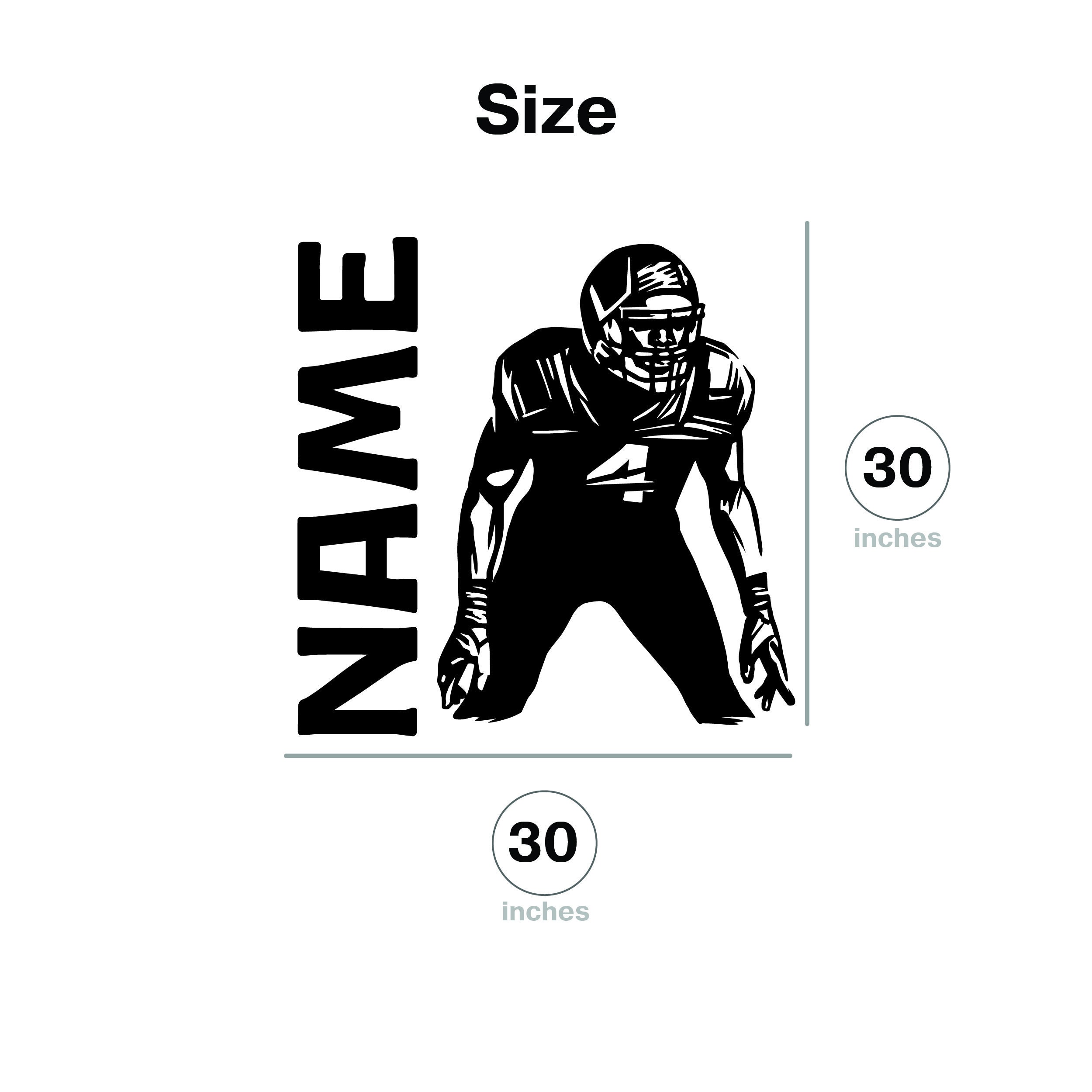 Custom Sport Vinyl Sticker With Your Own Name and Number Personalized ...