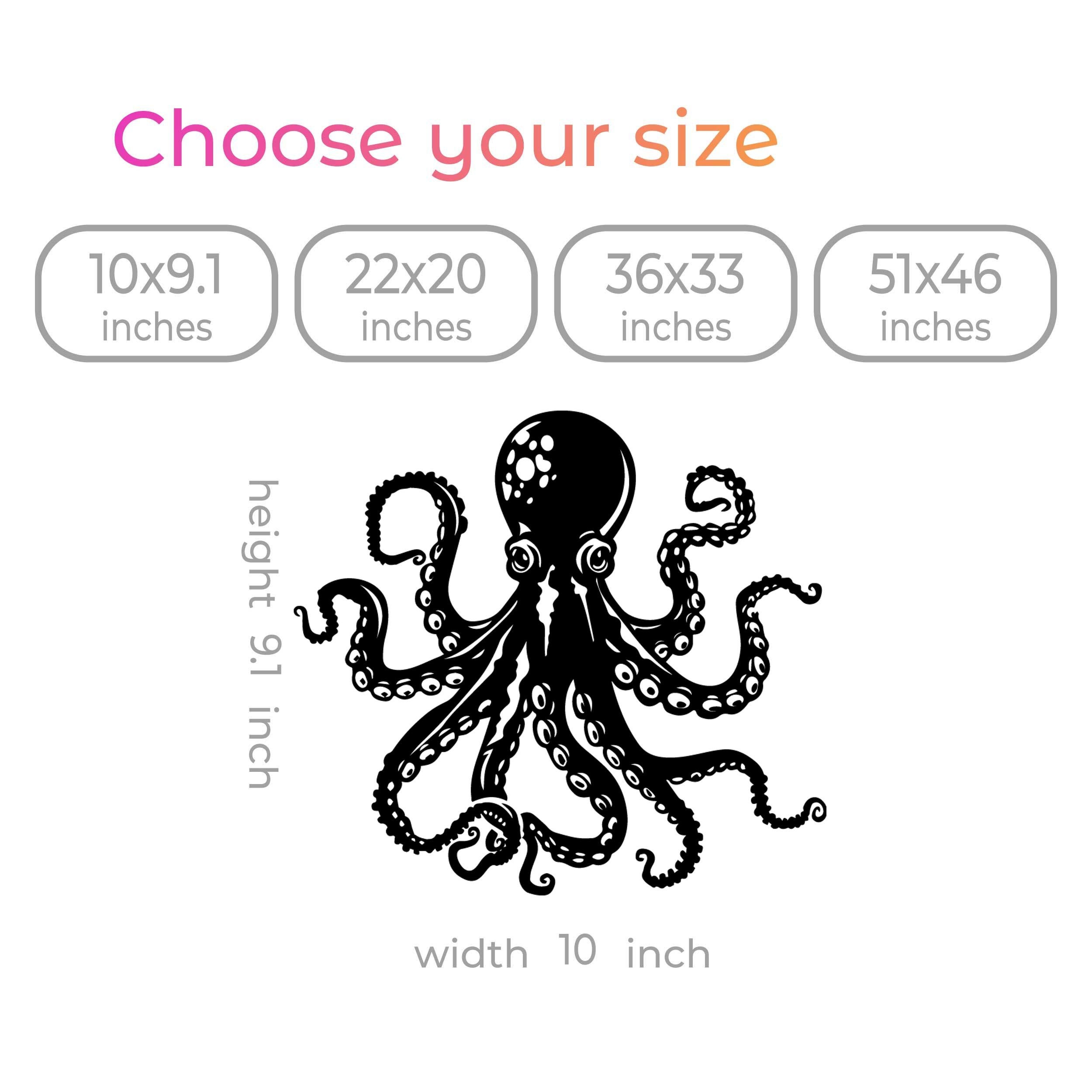 Octopus Decal Kraken Tentacles Decals Large Octopus Wall Decal Octopus ...