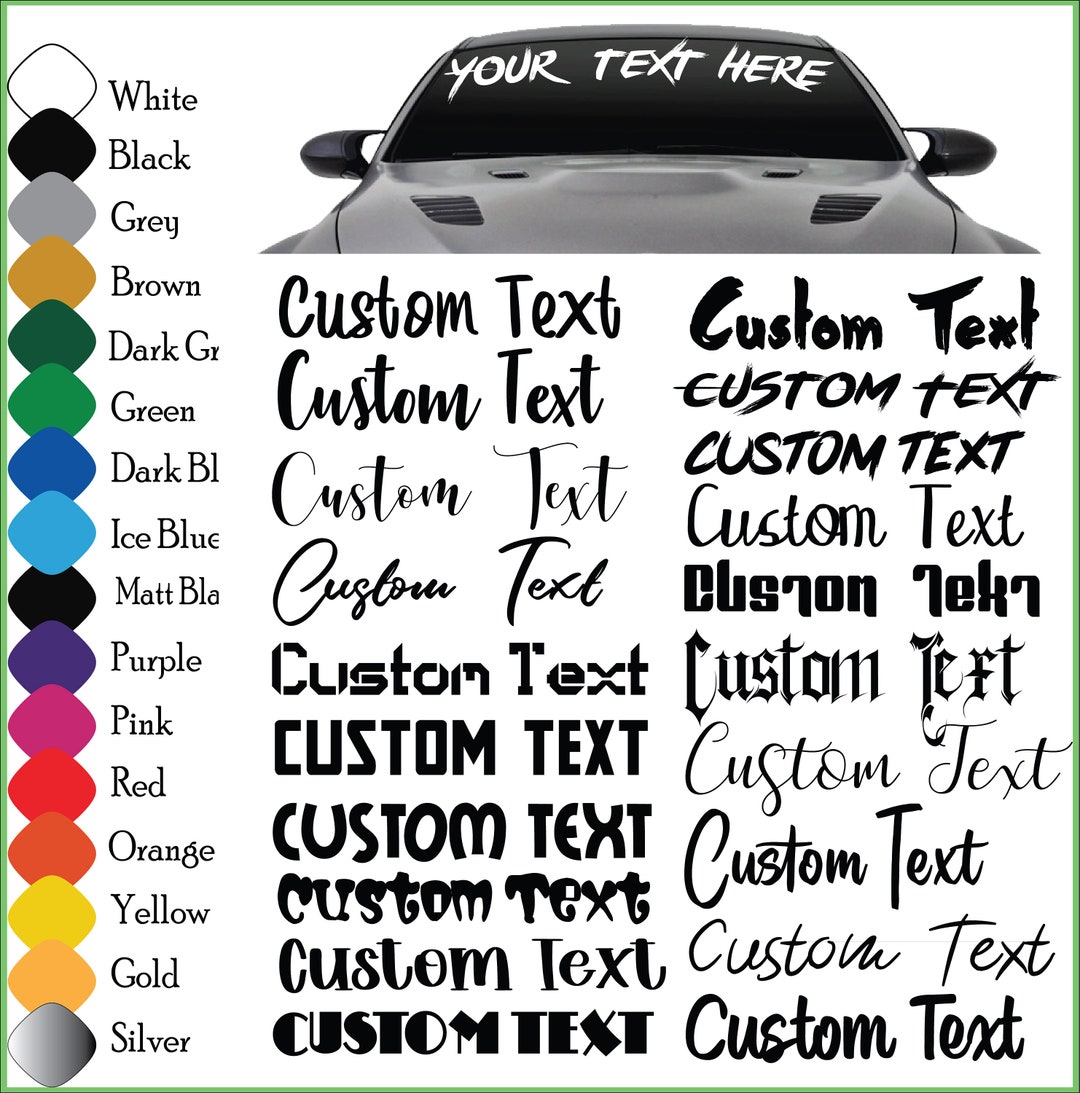Custom Vinyl Decal - Decals Lettering Personalized - Personalized ...