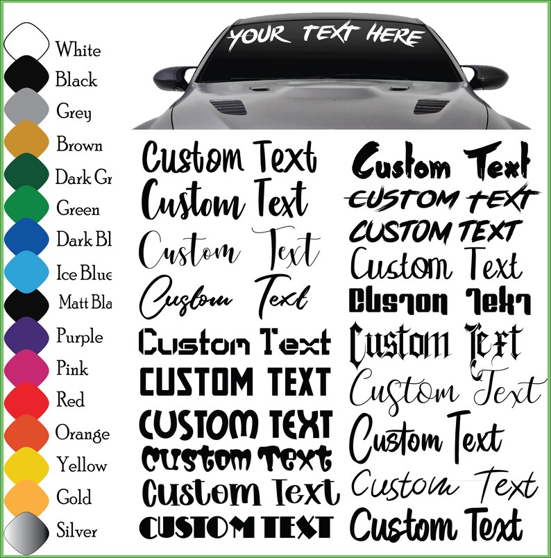 Custom Vinyl Decal - Decals Lettering Personalized - Personalized ...