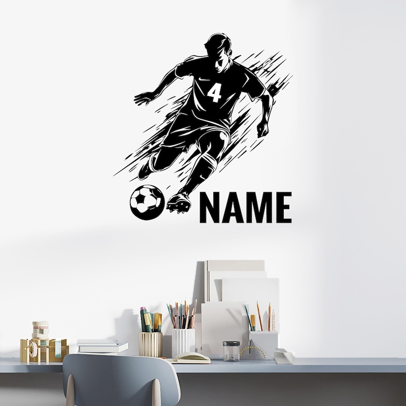 Soccer Wall Decal - Etsy