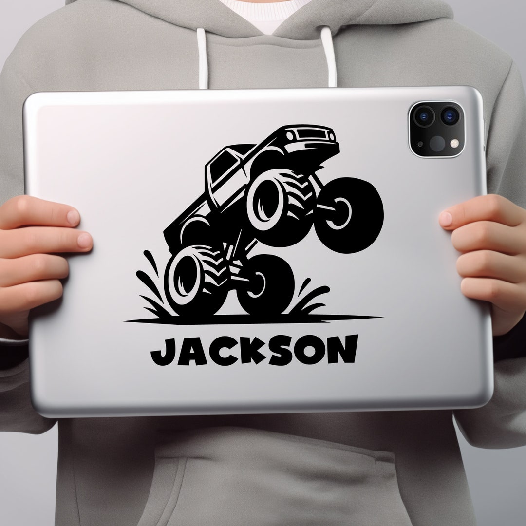 Monster Truck Wall Stickers Personalized Vinyl Decals for Boys' Rooms ...
