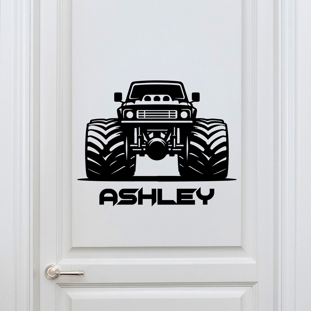 Custom Monster Truck Wall Stickers - Large Monster Truck Wall Stickers ...