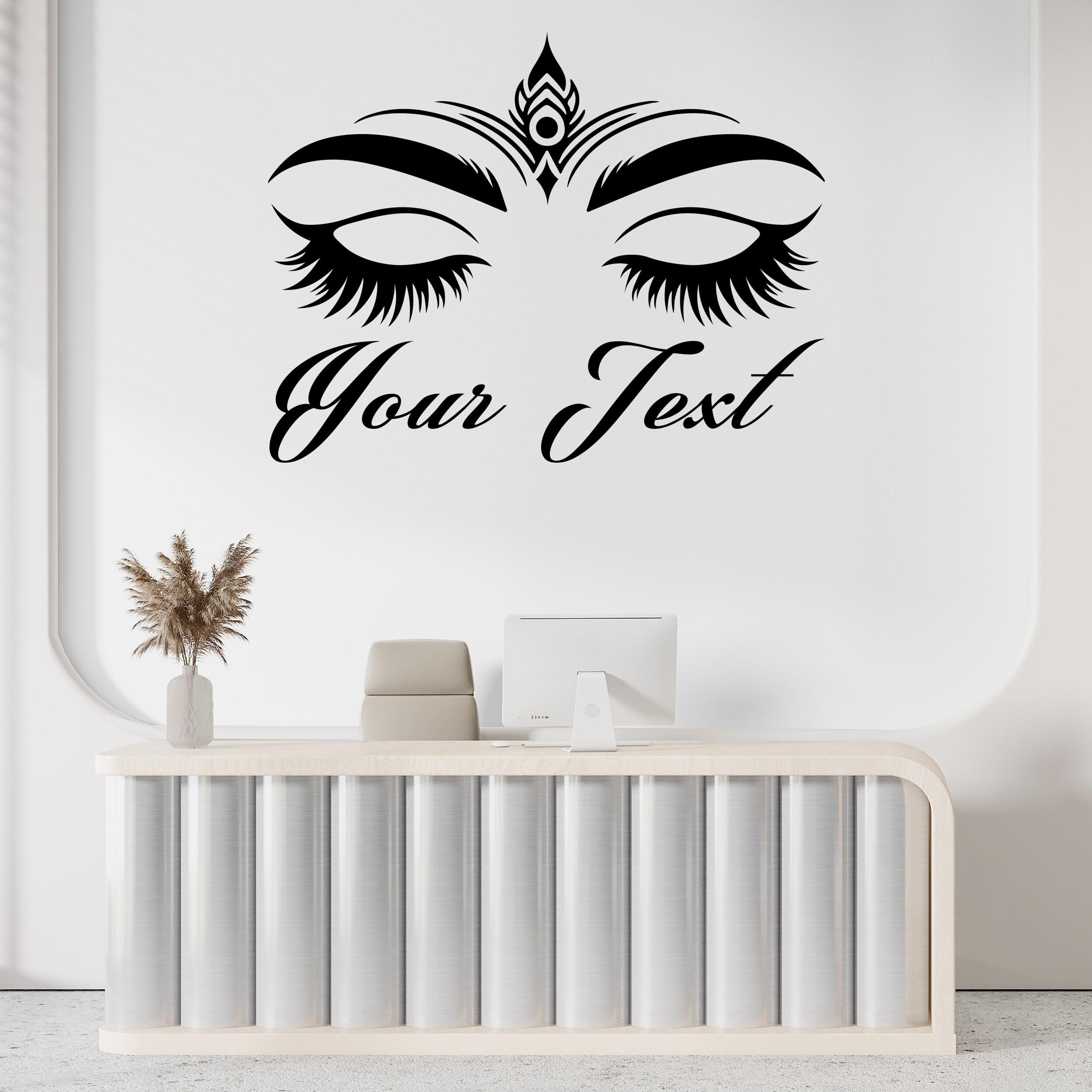 Lash Decals for Walls - Lash Wall Decal - Eyelash Eyebrow Wall Sticker ...
