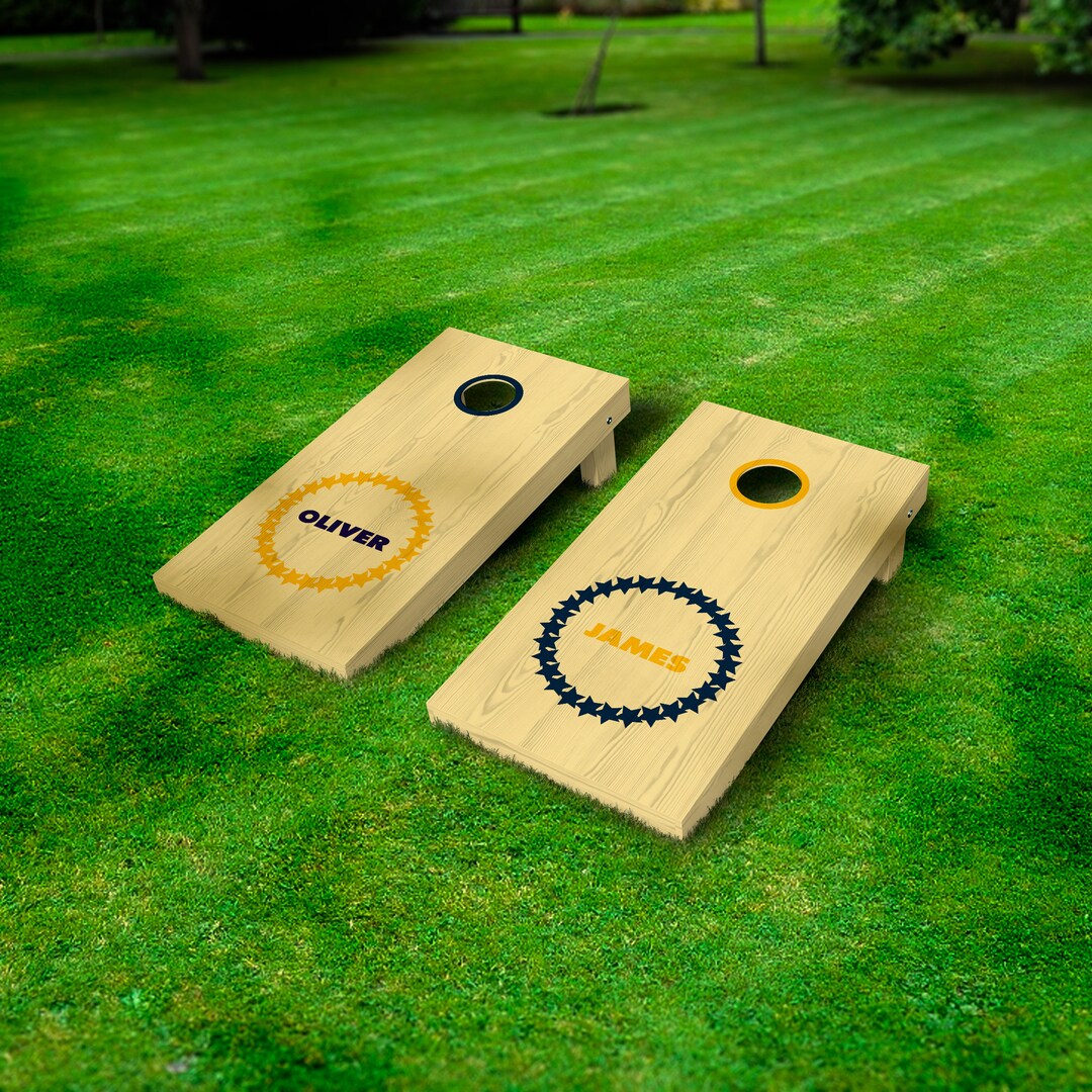 Bestdecor4you Personalized Decal Cornhole Game- Custom Color Cornhole ...