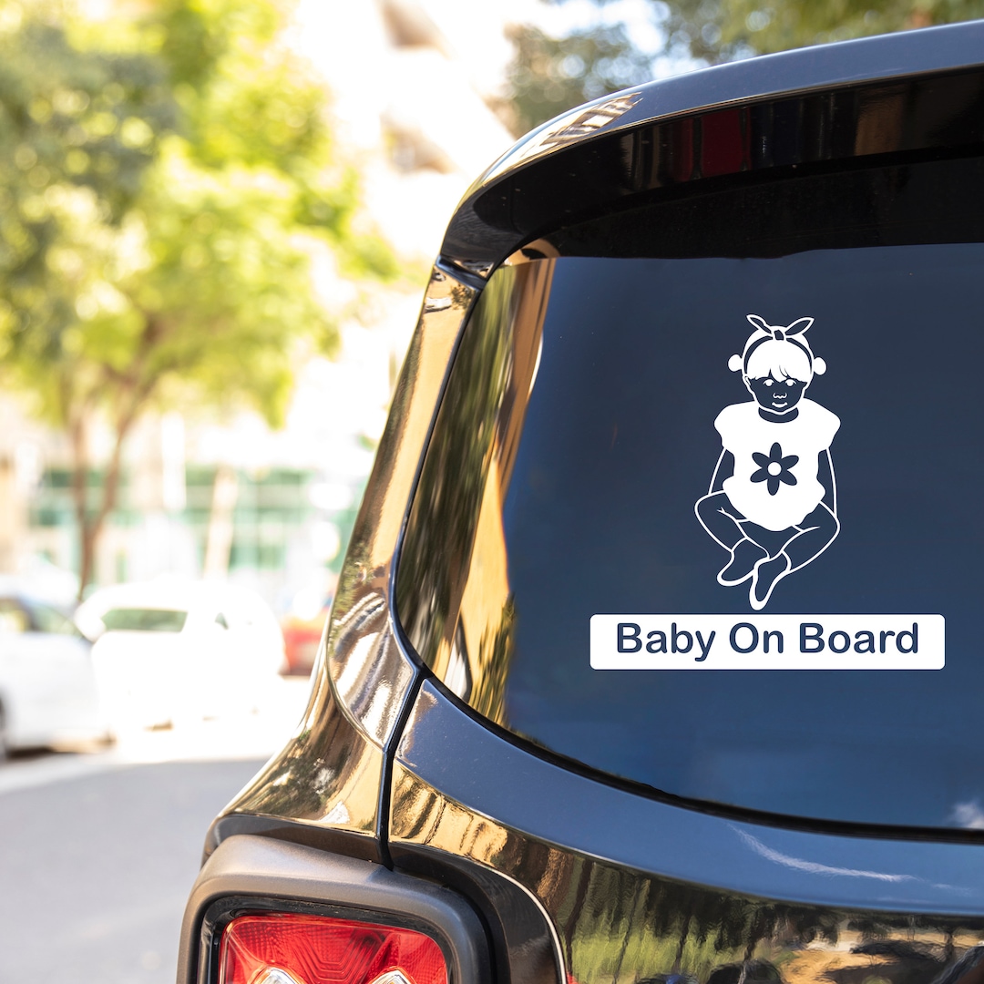 Baby Girl on Board Sticker for Cars Cute and Funny Baby in Car Decal ...