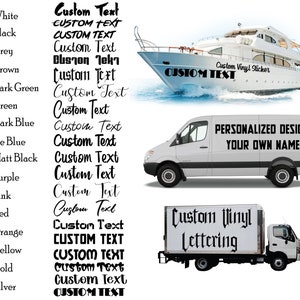 Custom Vinyl Decal - Decals Lettering Personalized - Personalized ...