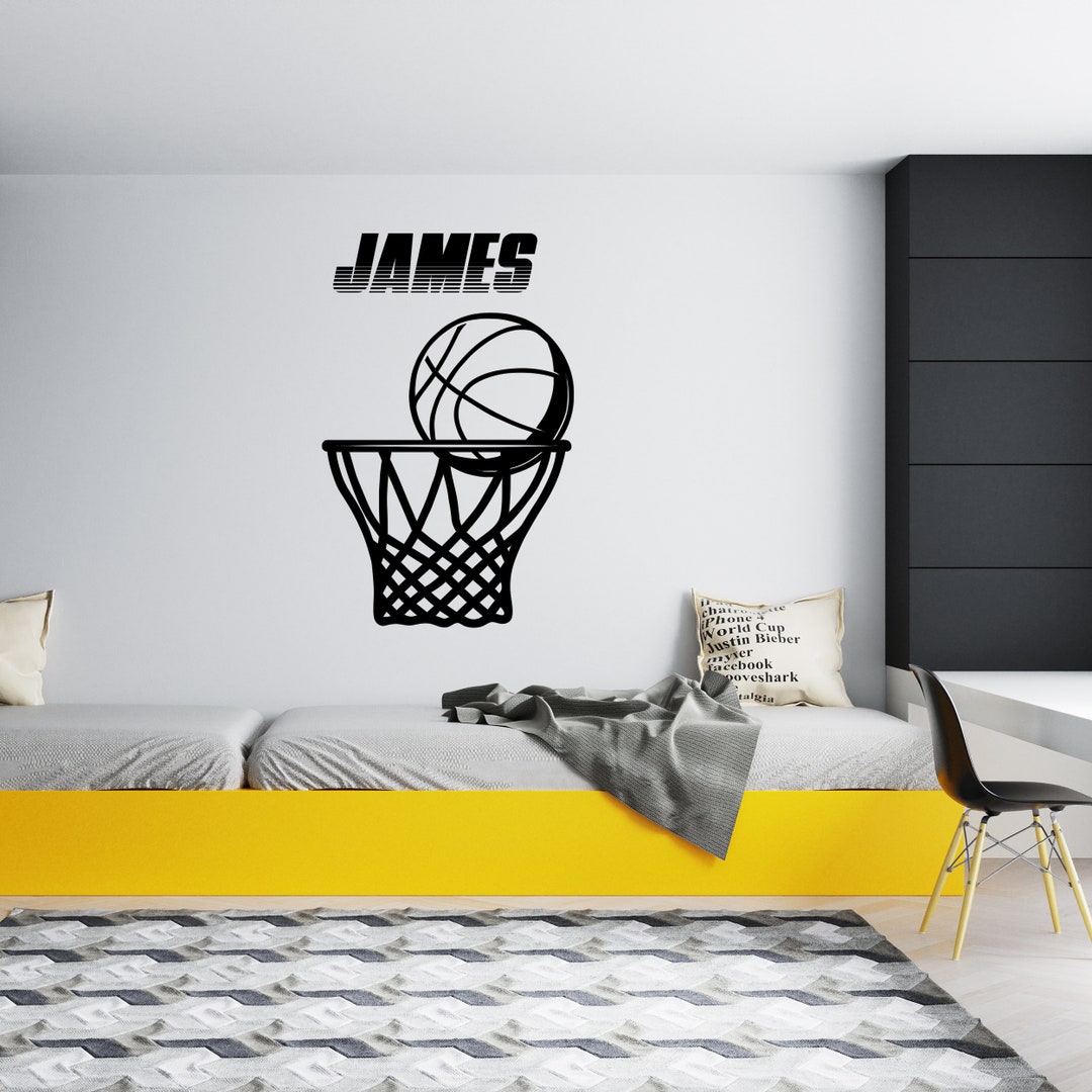 Basketball Hoop and Ball Sticker - Sport Stickers With Personal Design ...