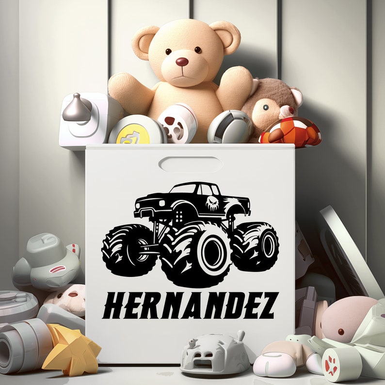 Large Monster Truck Stickers - Monster Truck Bedroom Decor for Boys ...