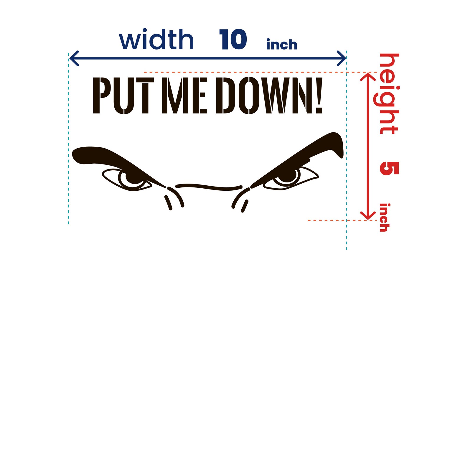 Toilet Lid Decal Sticker - Front Toilet Seat Cover Vinyl Decal - Put Me ...