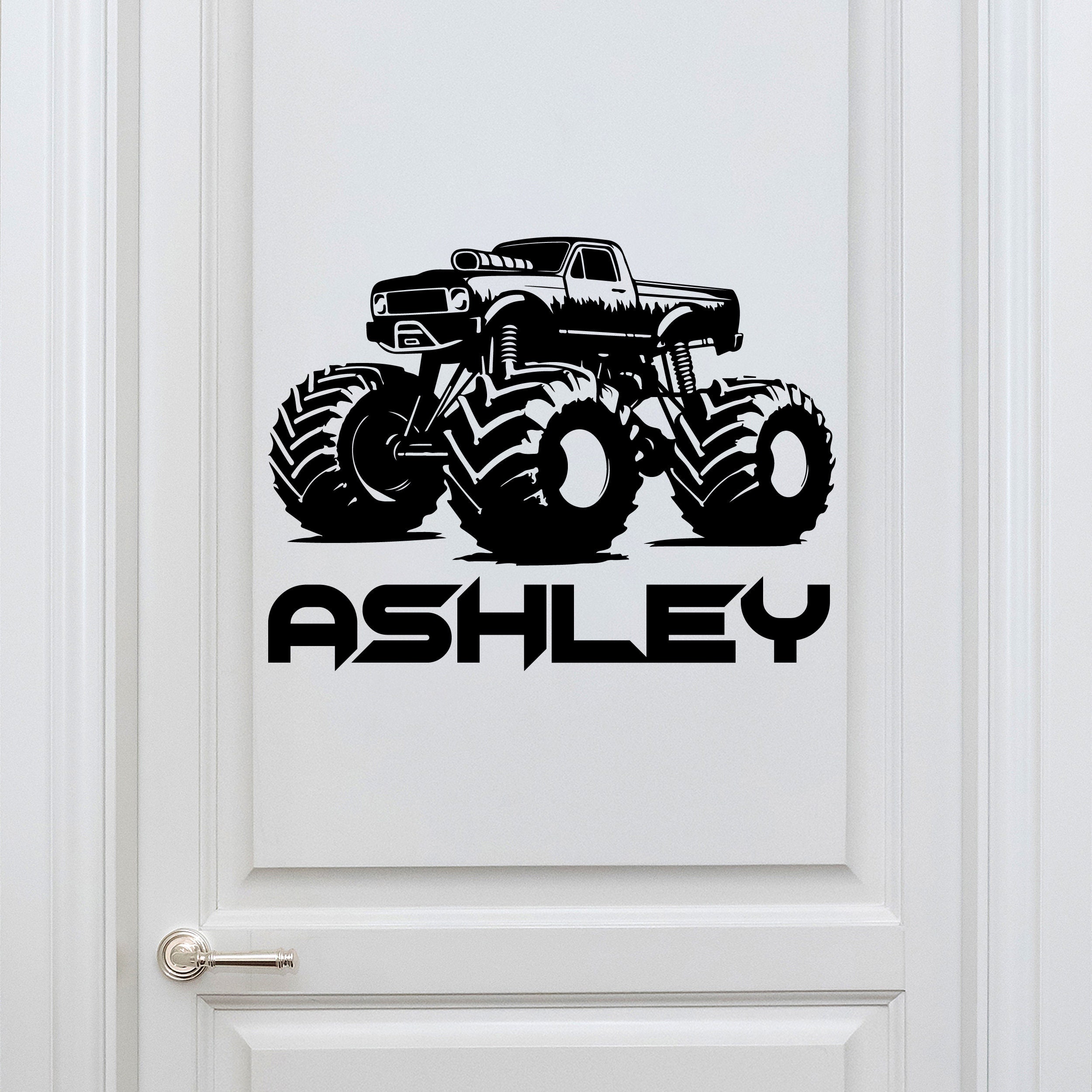 Monster Jam Wall Decals for Boys Room Large Monster Truck Stickers ...