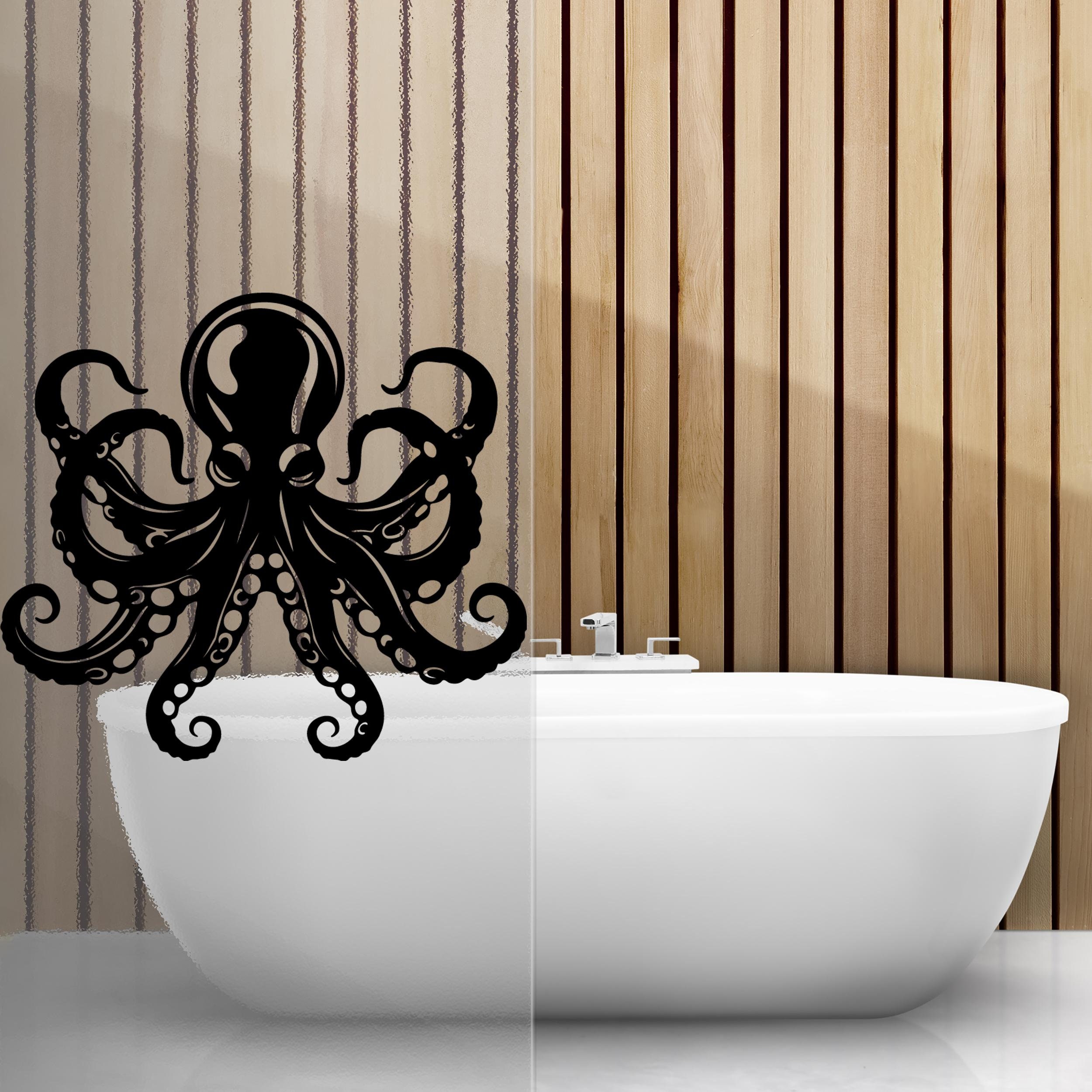 Octopus Decal for Bathroom - Kraken Tentacles Decals - Octopus Stickers ...