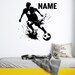 Custom Soccer Name Wall Decal - Wall Decals Soccer - Custom Name Wall ...