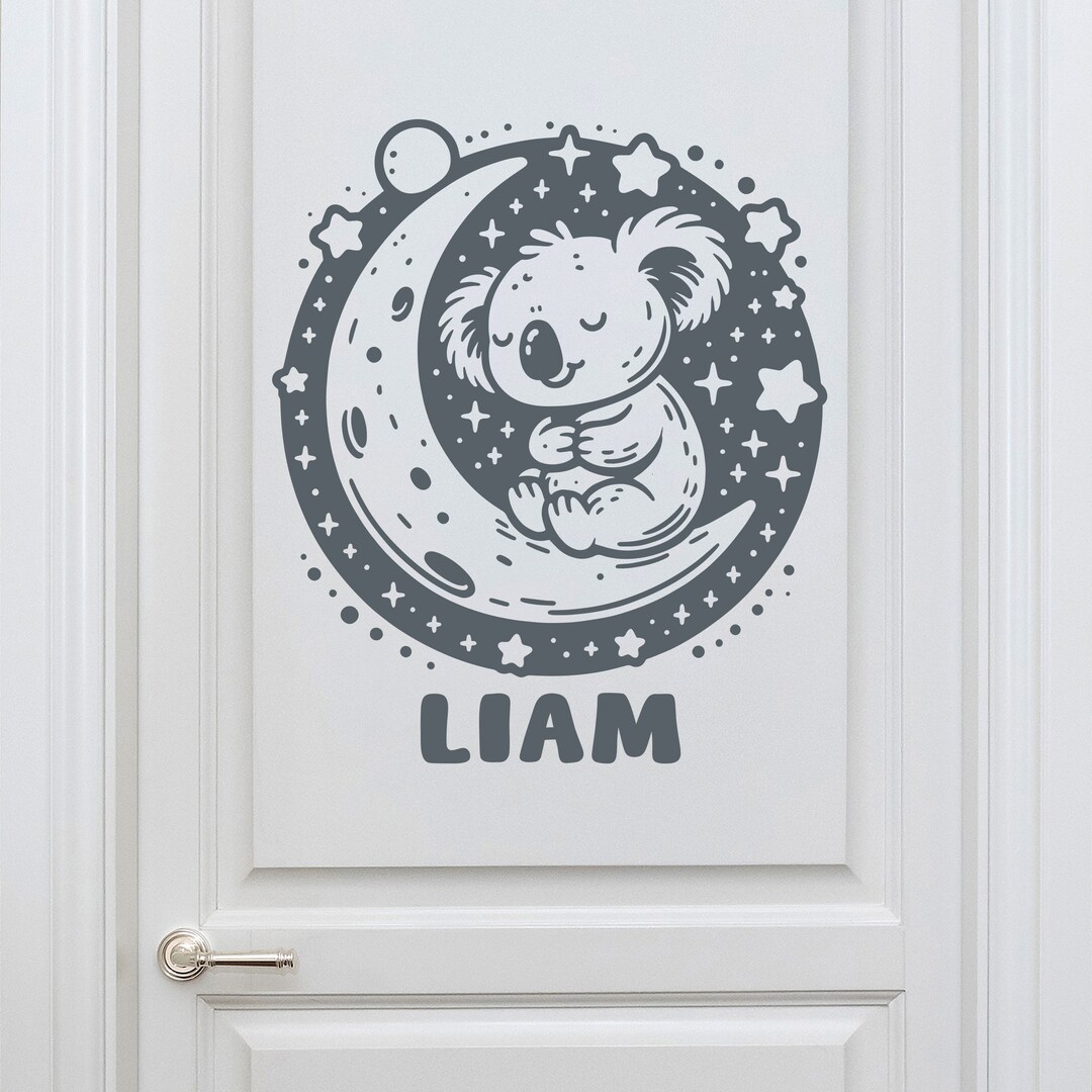 Jungle Animal Door Decals Koala Bear Door Decal Animal Door Decals ...