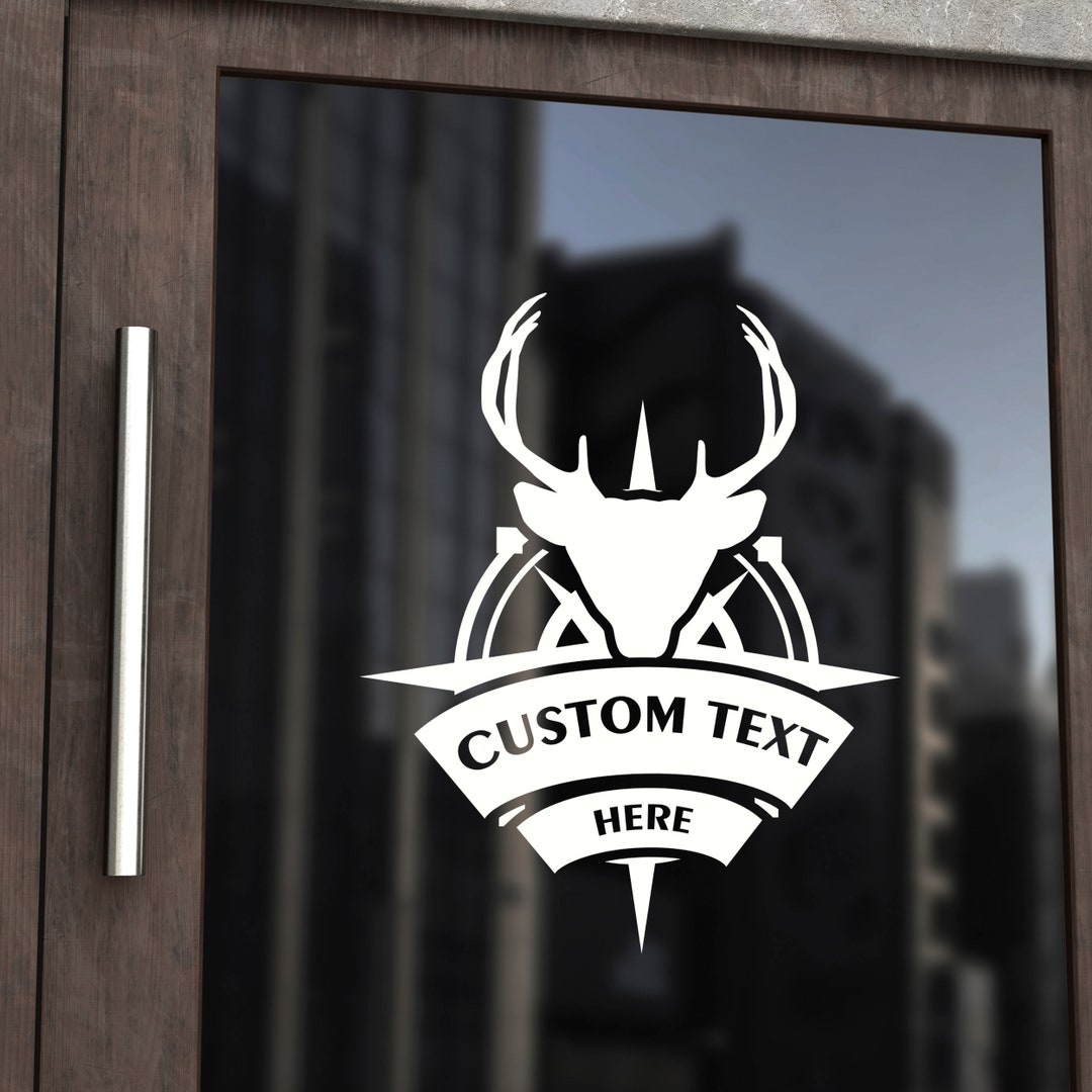 Christmas Decal Compass, Reindeer and Your Own Text - Christmas Decor ...