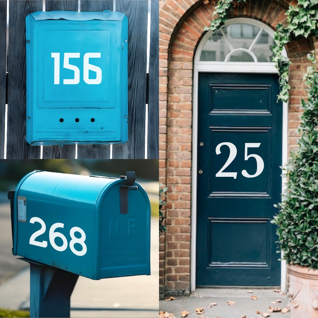 Personalized Numbers Stickers for Doors - Custom Numbers Stickers ...