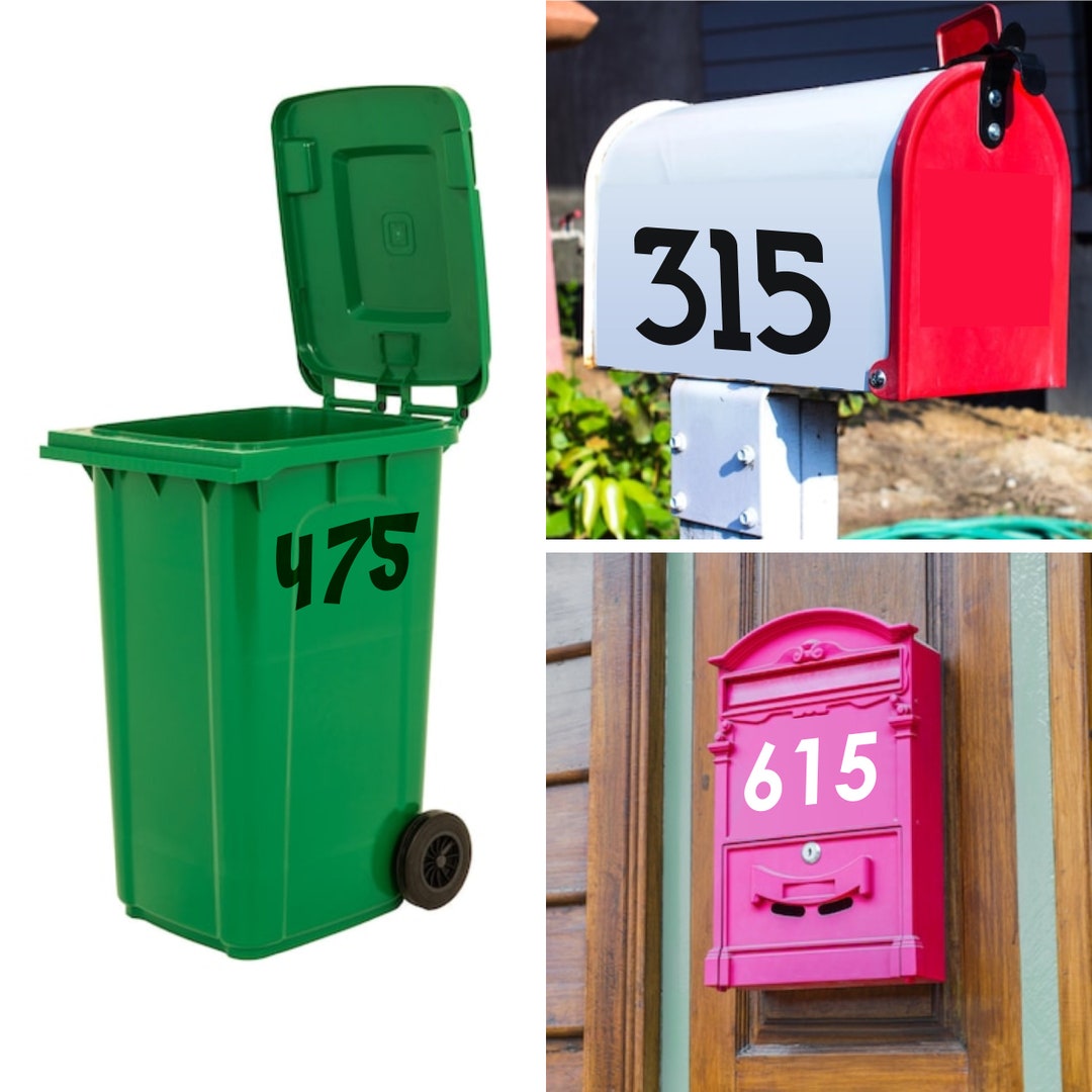 Vinyl Sticker Set of Numbers - Comprehensive 0-9 Digits Ideal for ...