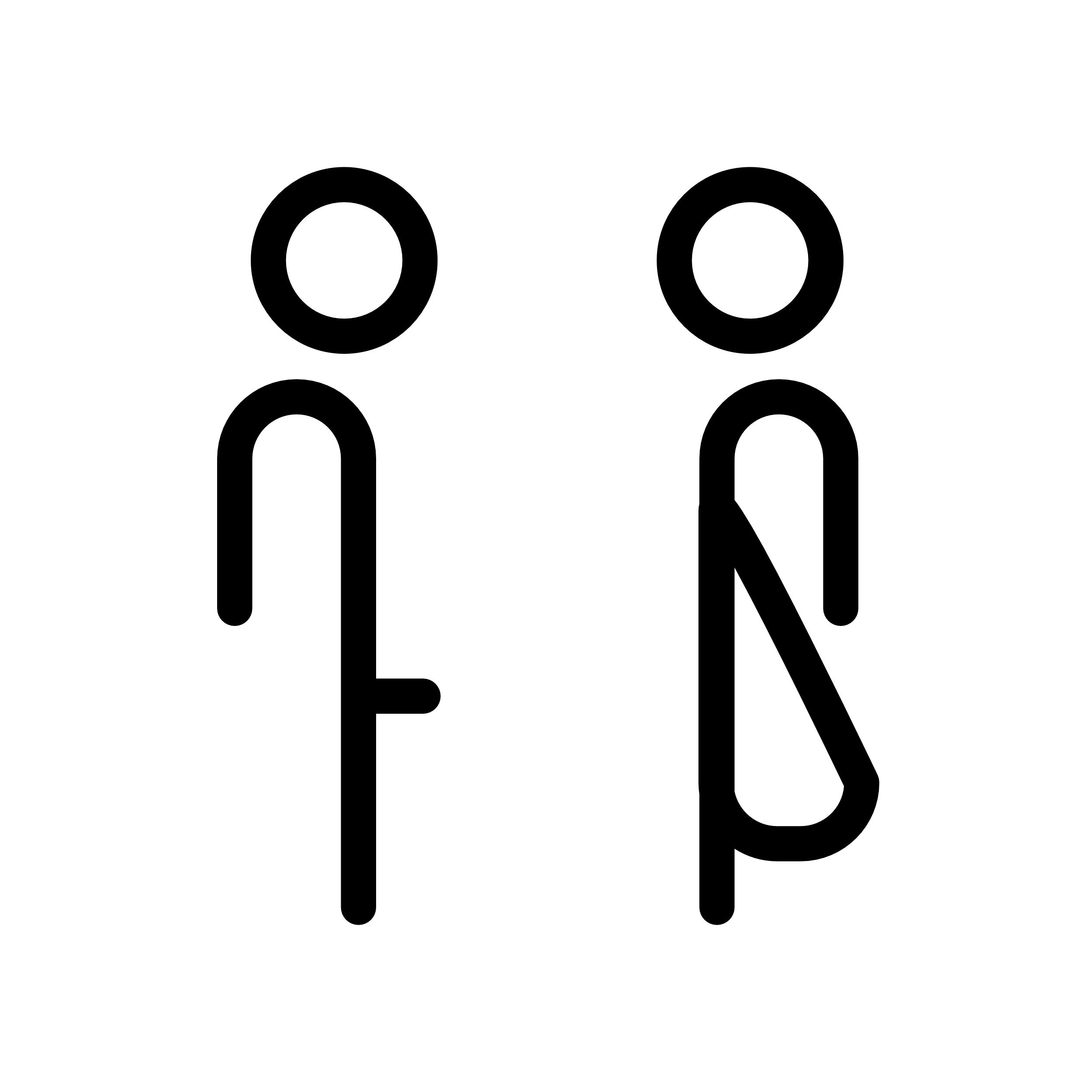 Funny Restroom Sign - Vinyl Toilet Door Decals - Minimalist Signs for ...
