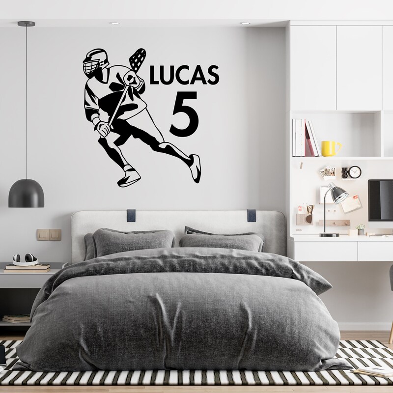 Lacrosse Wall Decal - Etsy