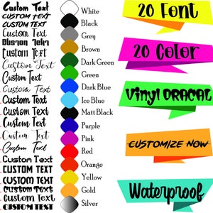 Custom Vinyl Decal - Decals Lettering Personalized - Personalized ...