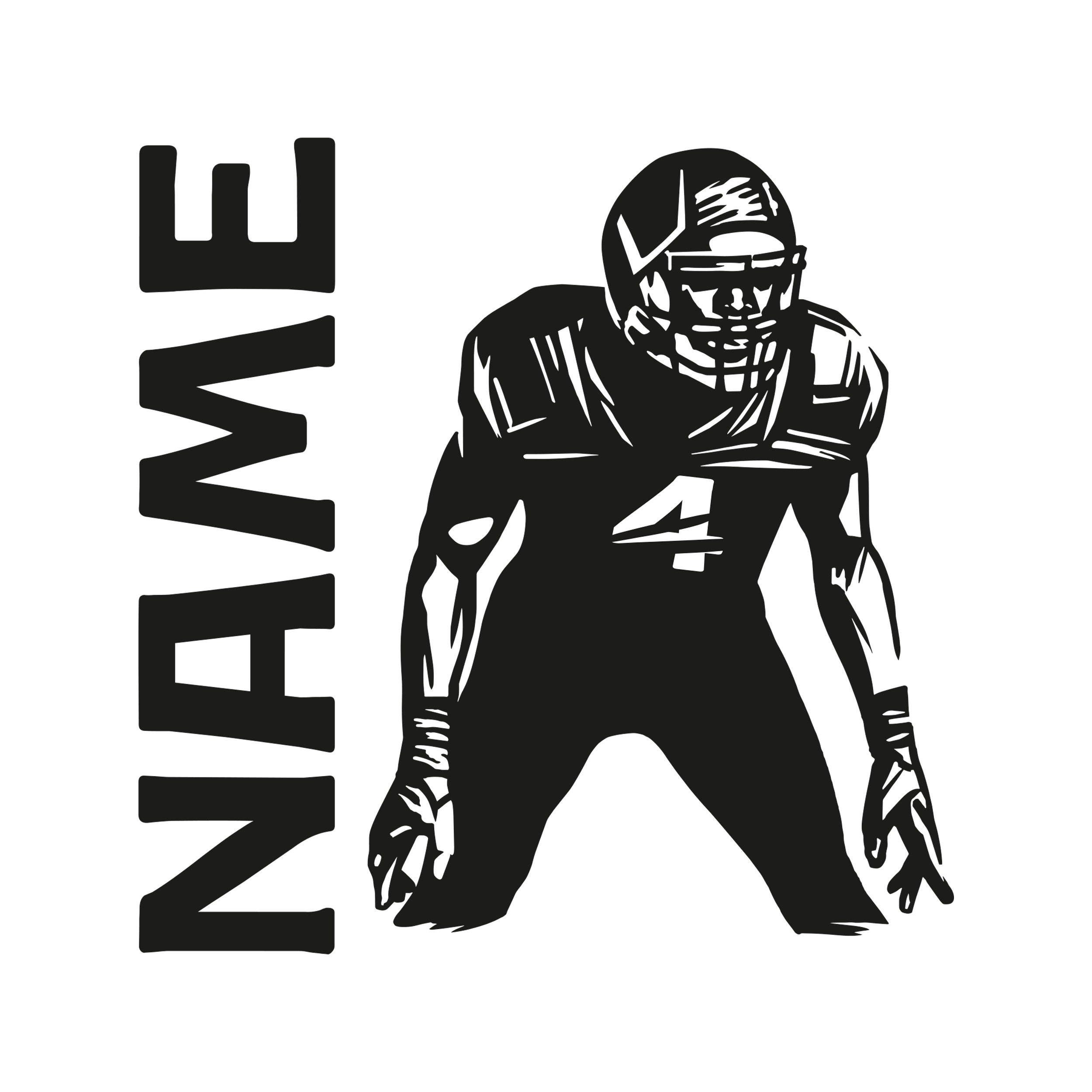 Custom Sport Vinyl Sticker With Your Own Name and Number Personalized ...