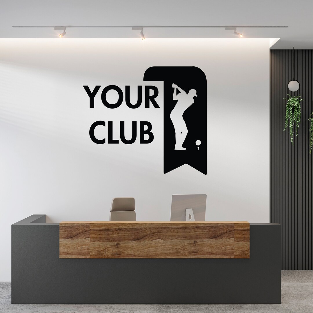 Golf Player Figure Signed Custom Decal - Personalized Decals for Golf ...