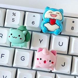 3D Cartoon Keycap | Sleepy Character Keycaps | Mechanical Keyboard ...