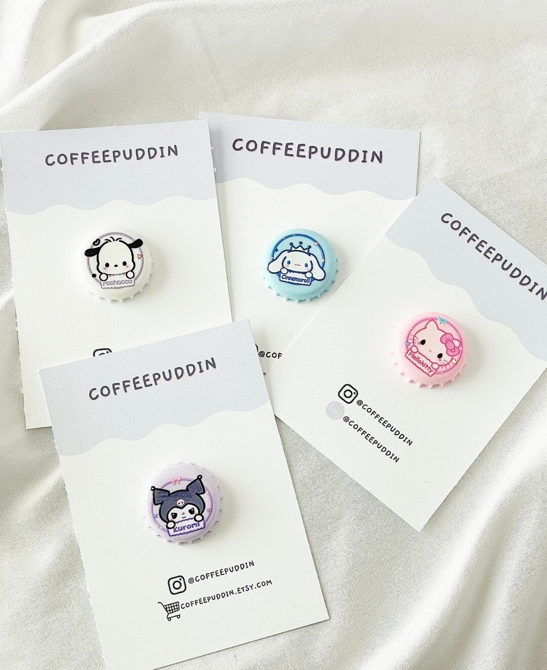 Kawaii Cute Cartoon Pins Dog Pin Cat Brooch 3D Brooch Bunny Pin Pink ...