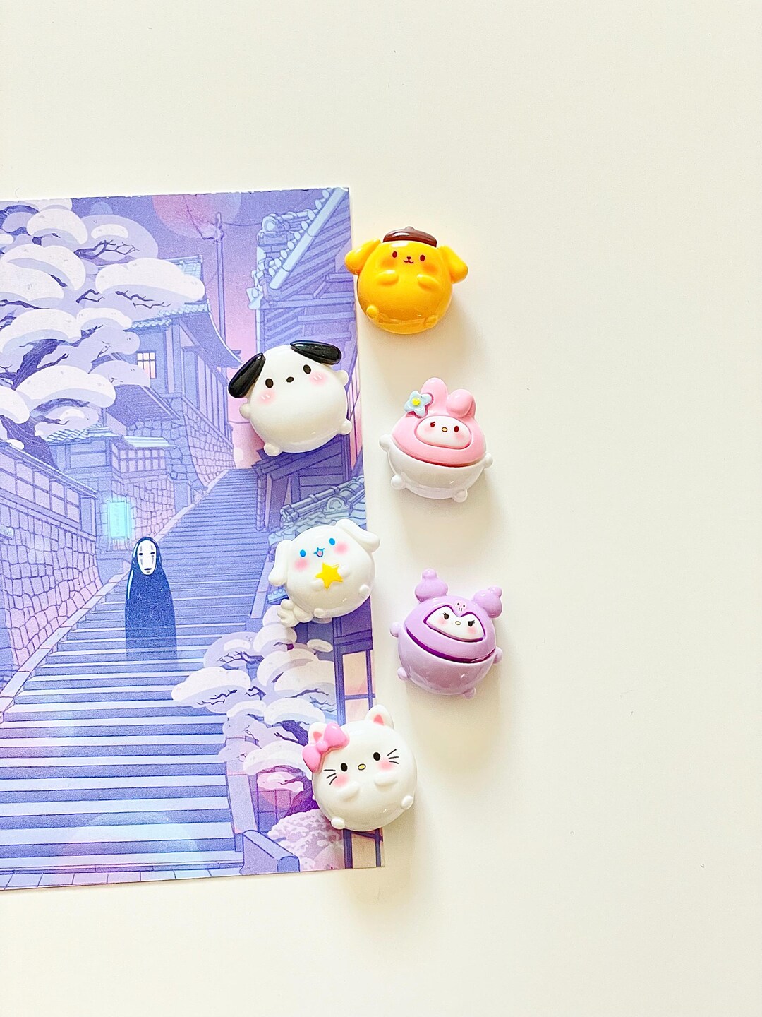 Kawaii Chubby Cartoon Magnets Chubby Character Magnets Cute Magnets ...