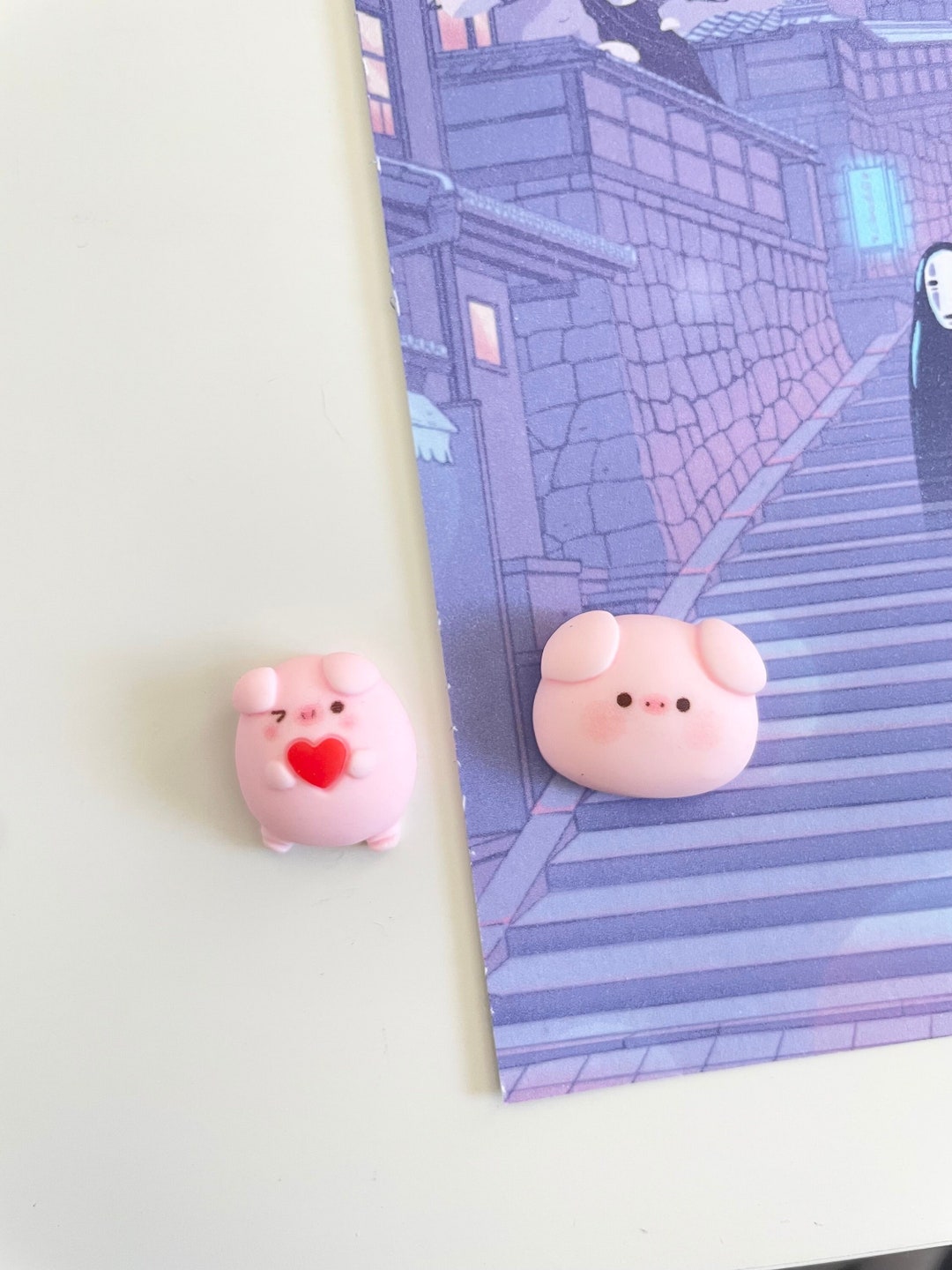 Pig Magnets | Pig Heart Magnet | Animal Magnet | 3D Magnet | Kawaii ...