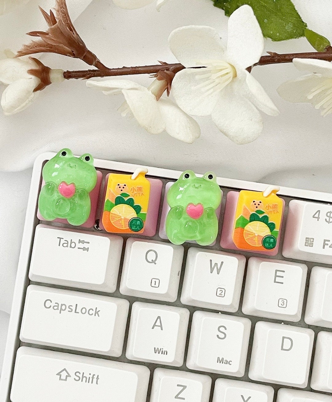 3D Frog & Juice Box Keycap | Frog Keycaps | Mechanical Keyboard | Asian ...