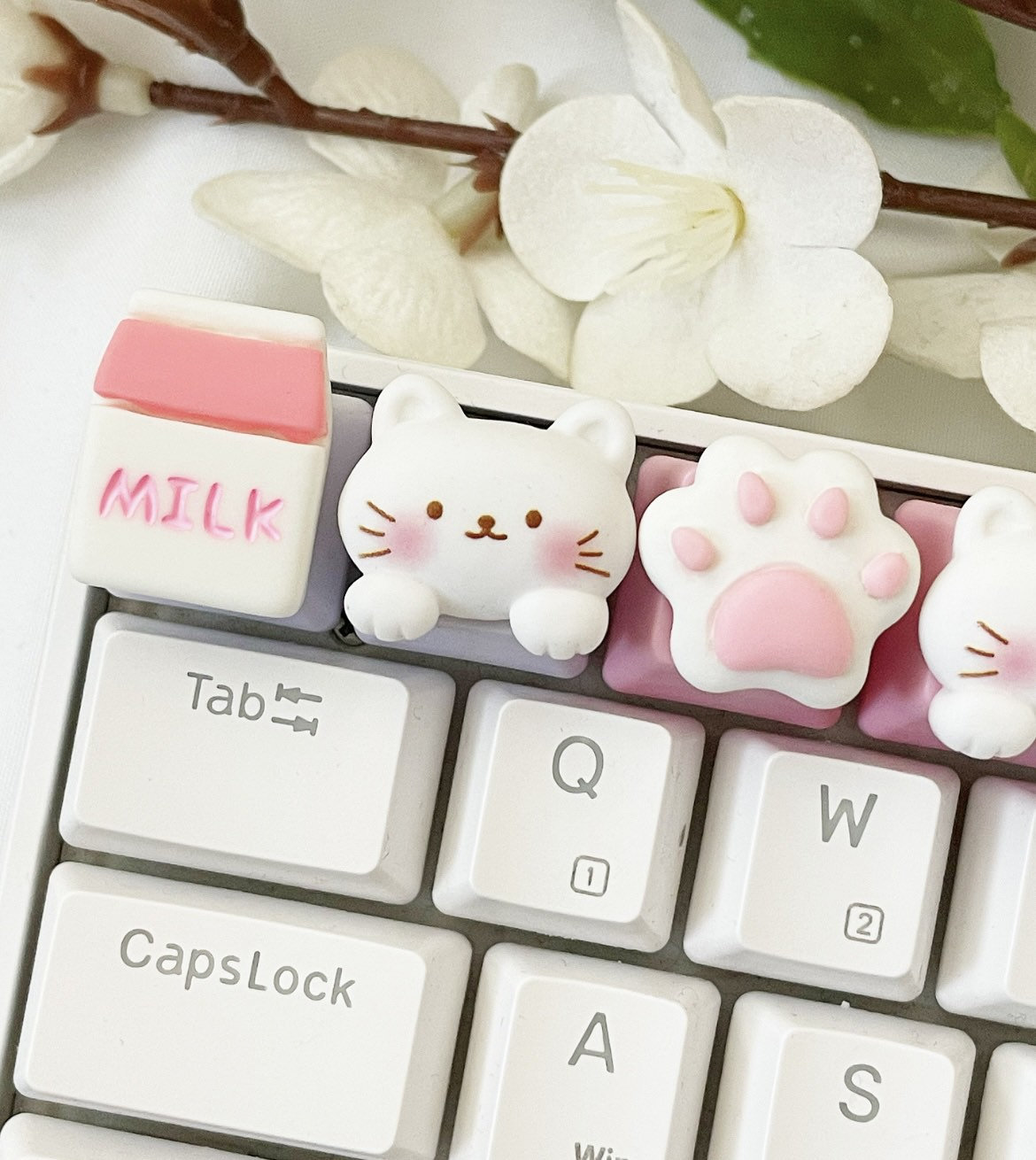 Kitty Bundle Keycap Kawaii Mechanical Keyboard Pink - Etsy Canada