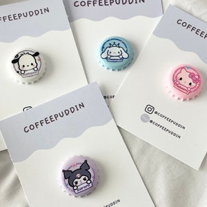 Kawaii Cute Cartoon Pins Dog Pin Cat Brooch 3D Brooch Bunny Pin Pink ...