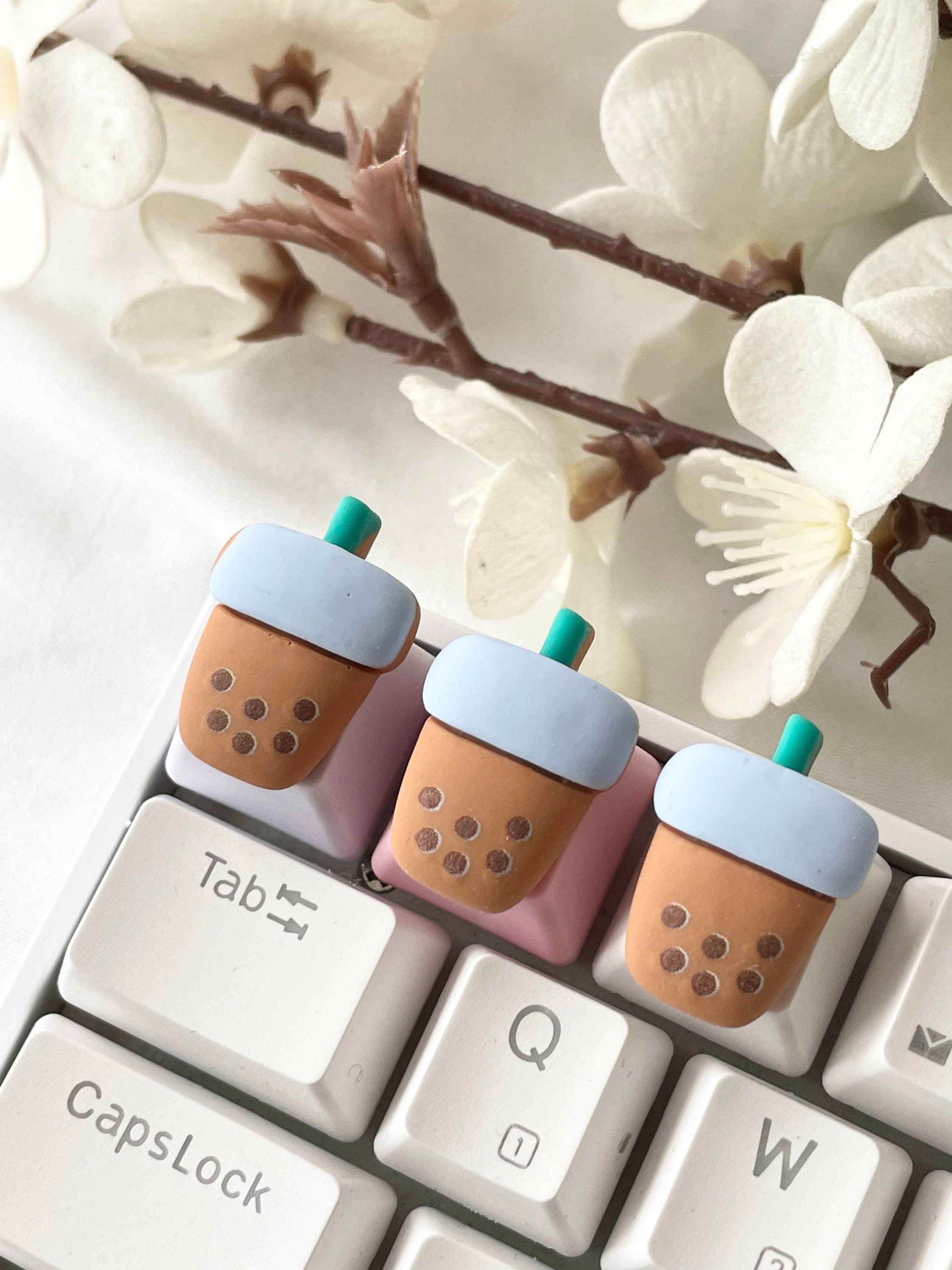 Boba Keycap Kawaii Mechanical Keyboard Milktea Keycap - Etsy Australia