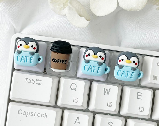 Handmade Cute Resin Keycaps Backlit Refreshing Fruit Themed: Avocado ...