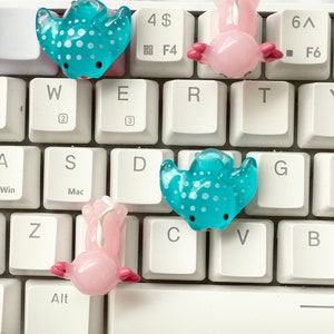 Sea Creature Keycap Kawaii Mechanical Keyboard Axolotls Keycap 3D ...