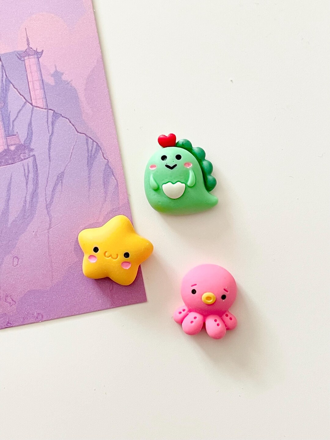 Kawaii Cartoon Magnets | Cute Character Magnets | Dino Magnets | Star ...