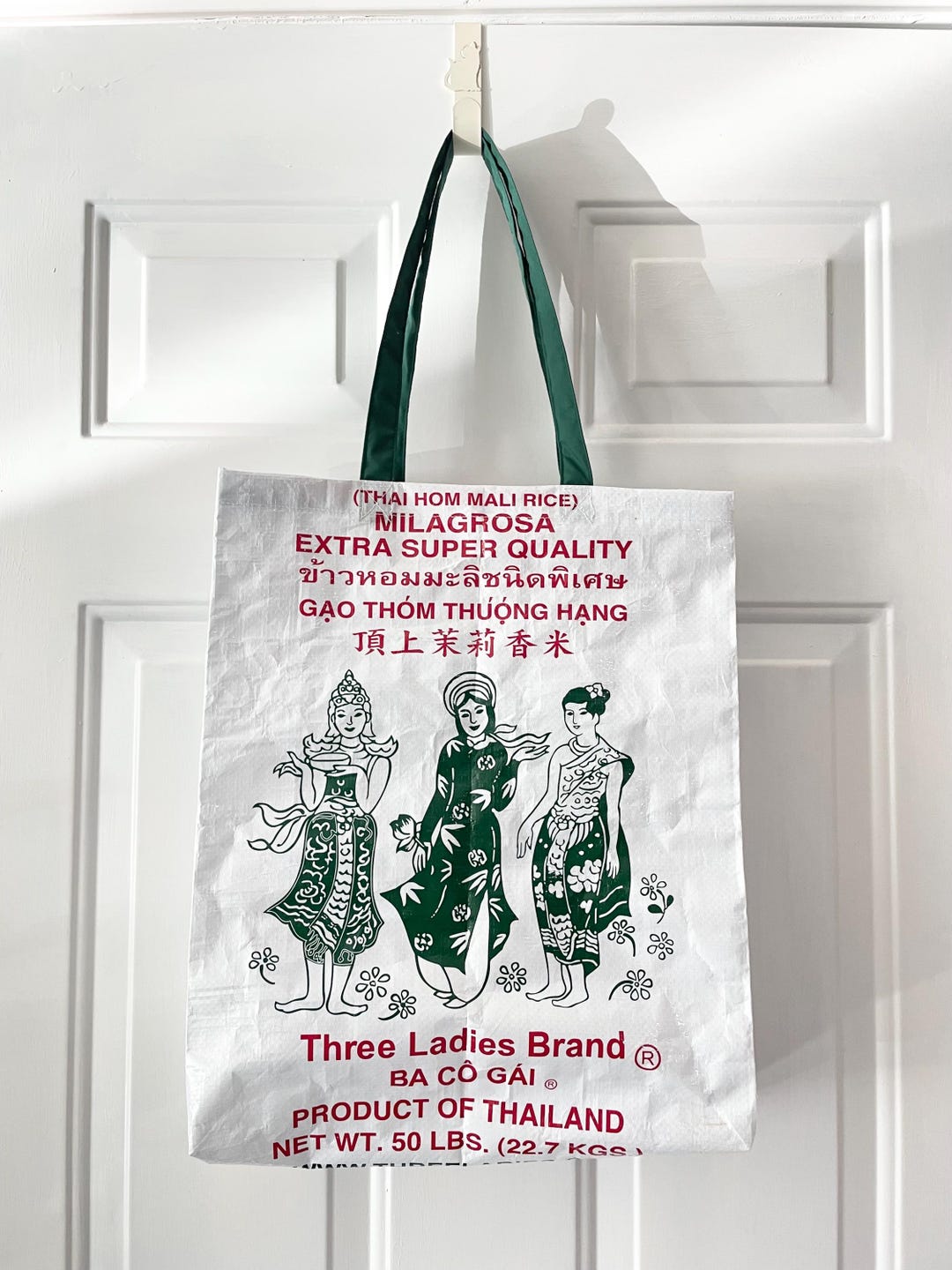 Rice Tote Bag | Jasmine Rice Bag | Reusable Tote Bag | Three Ladies ...