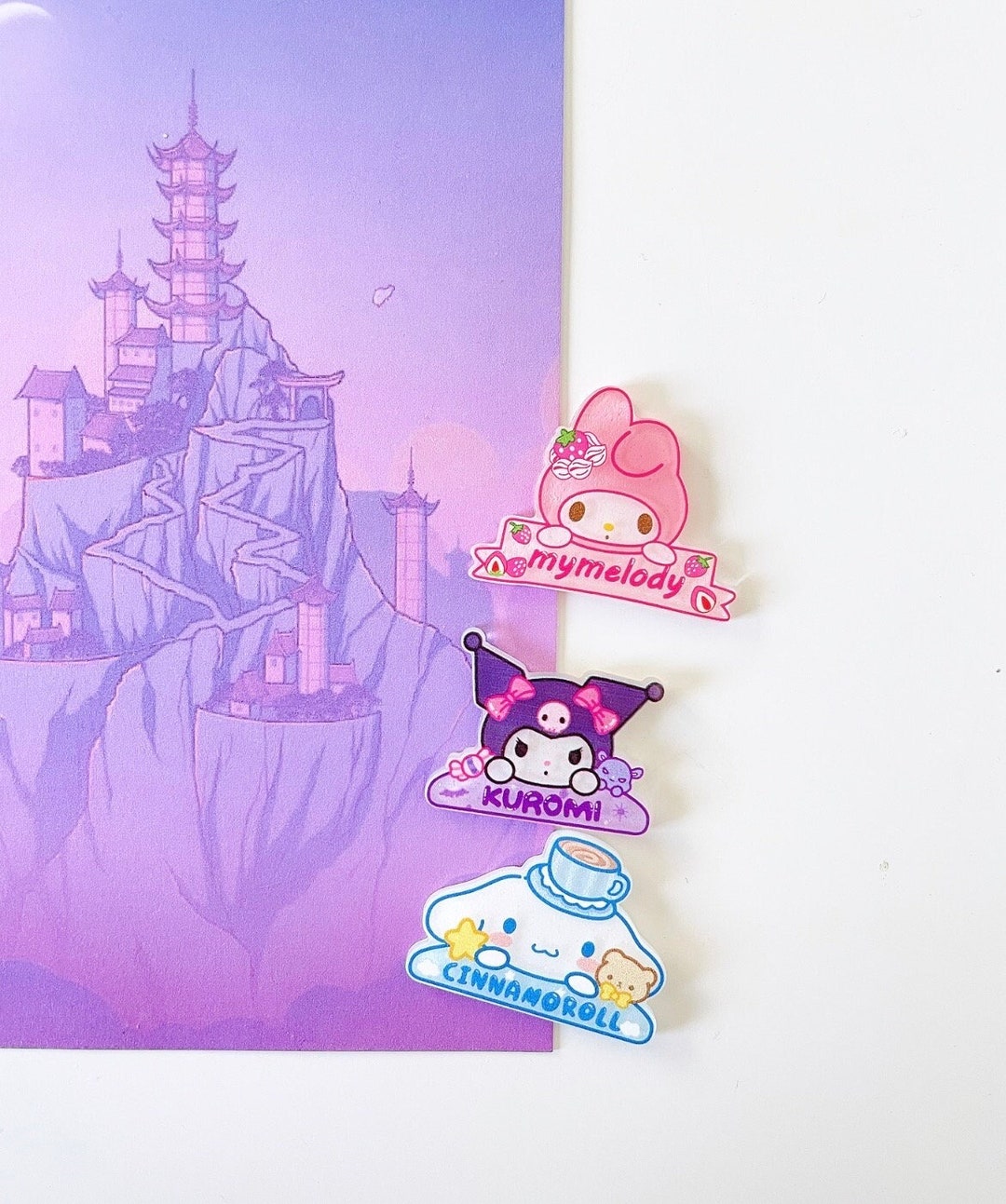 Kawaii Cartoon Magnets Bunny Magnet Acrylic Magnet 3D Magnet Kawaii ...