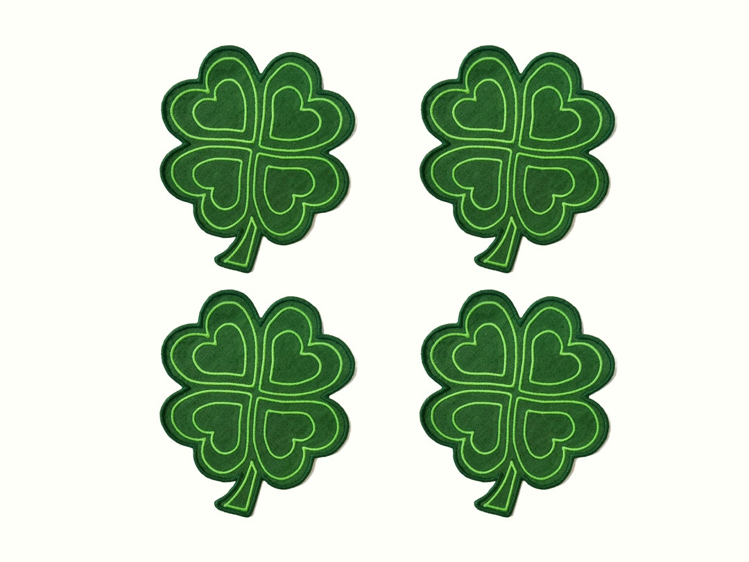 Four Leaf Clover Cocktail Napkin, St. Patricks Day Decor, Clover Decor ...