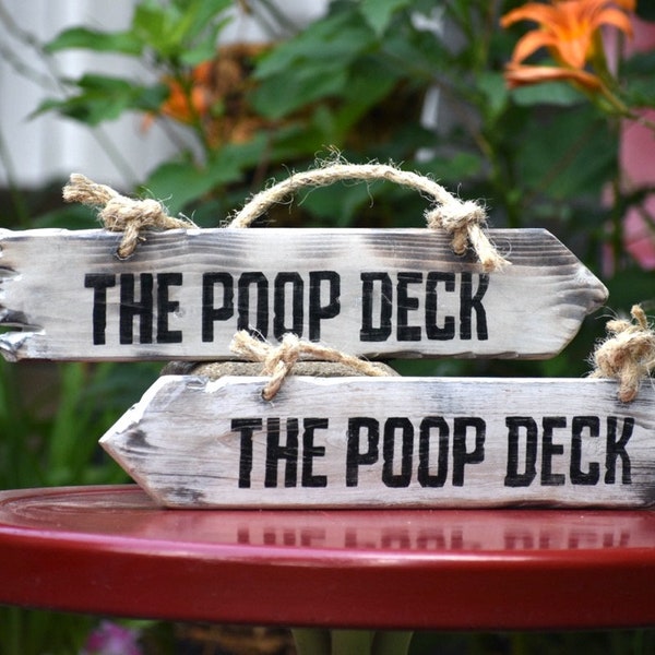 Poop Deck Sign - Etsy