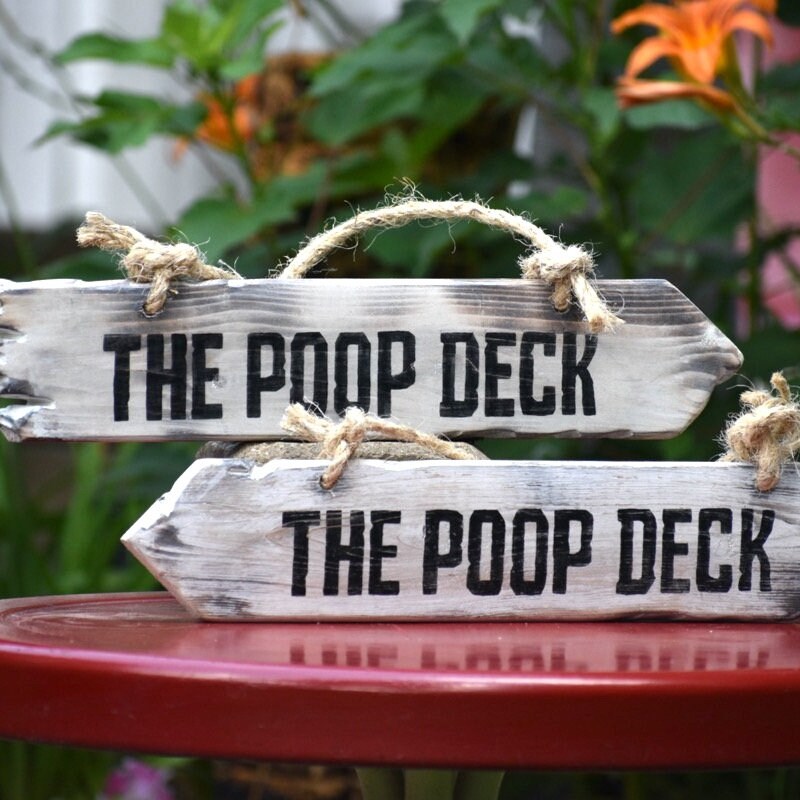 Poop Deck Sign - Etsy