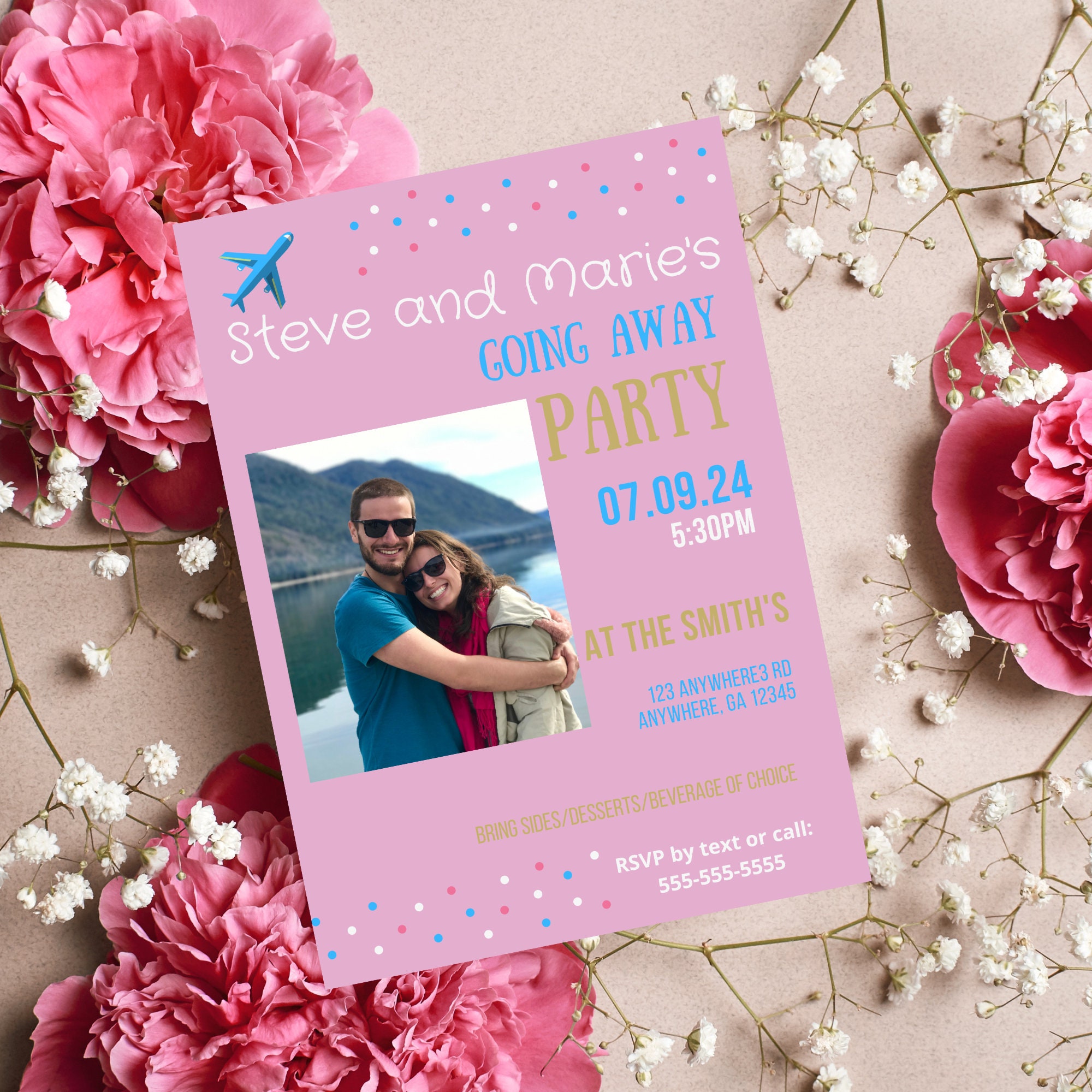 Going Away Party Invitation, Digital Download, Custom - Etsy