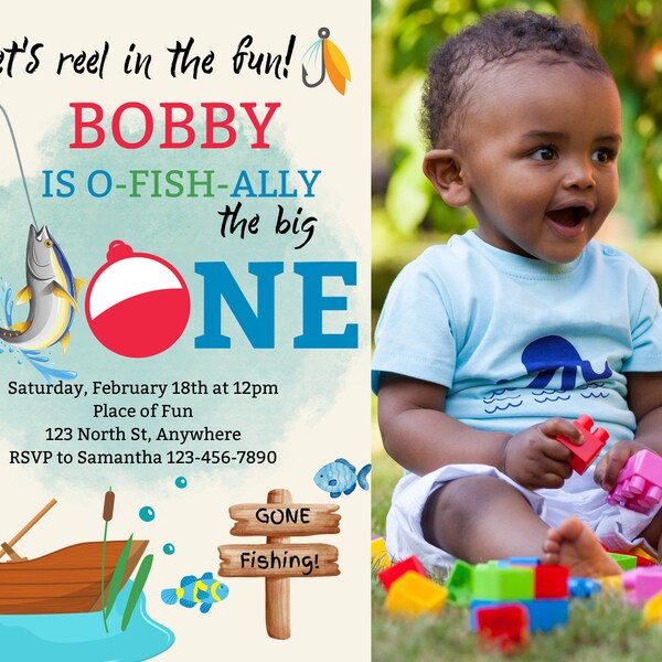 Fishing 1st Birthday - Etsy
