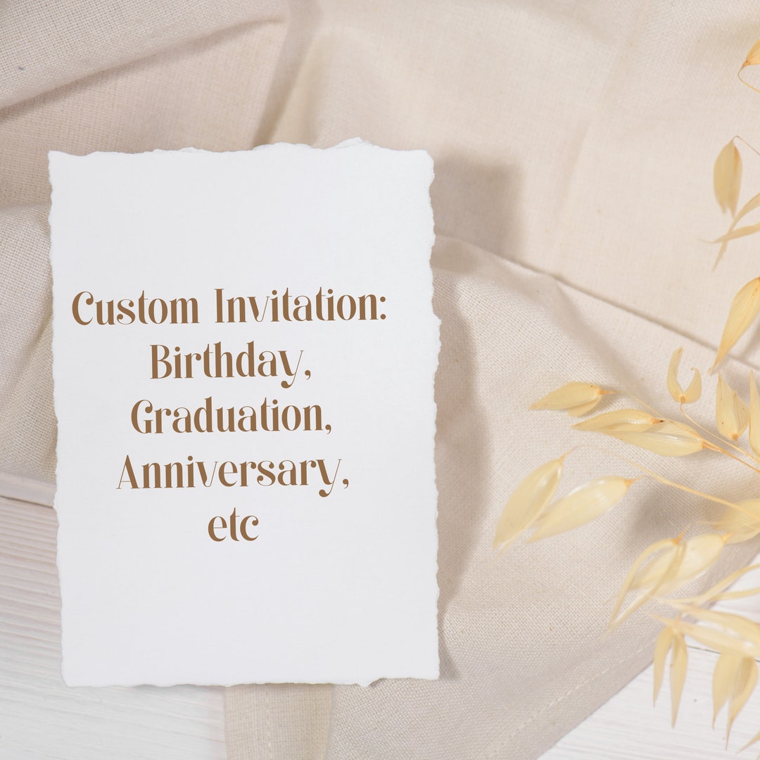 Custom Invitation Digital Download, Birthday Party, Anniversary Party ...