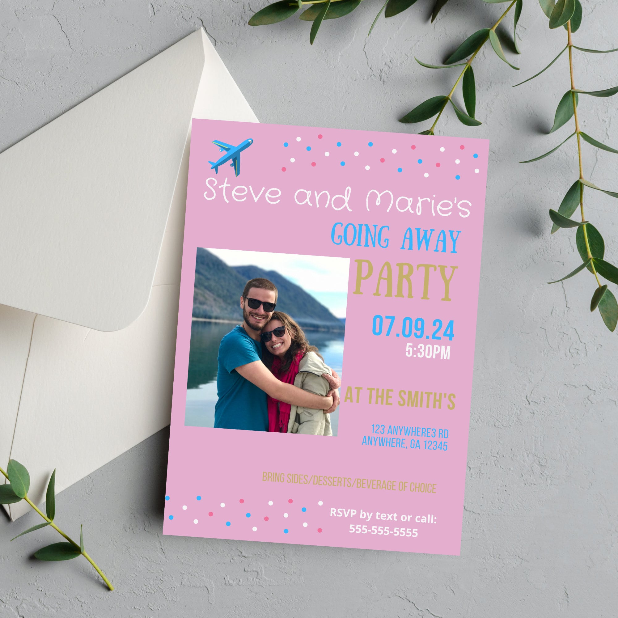 Going Away Party Invitation, Digital Download, Custom - Etsy