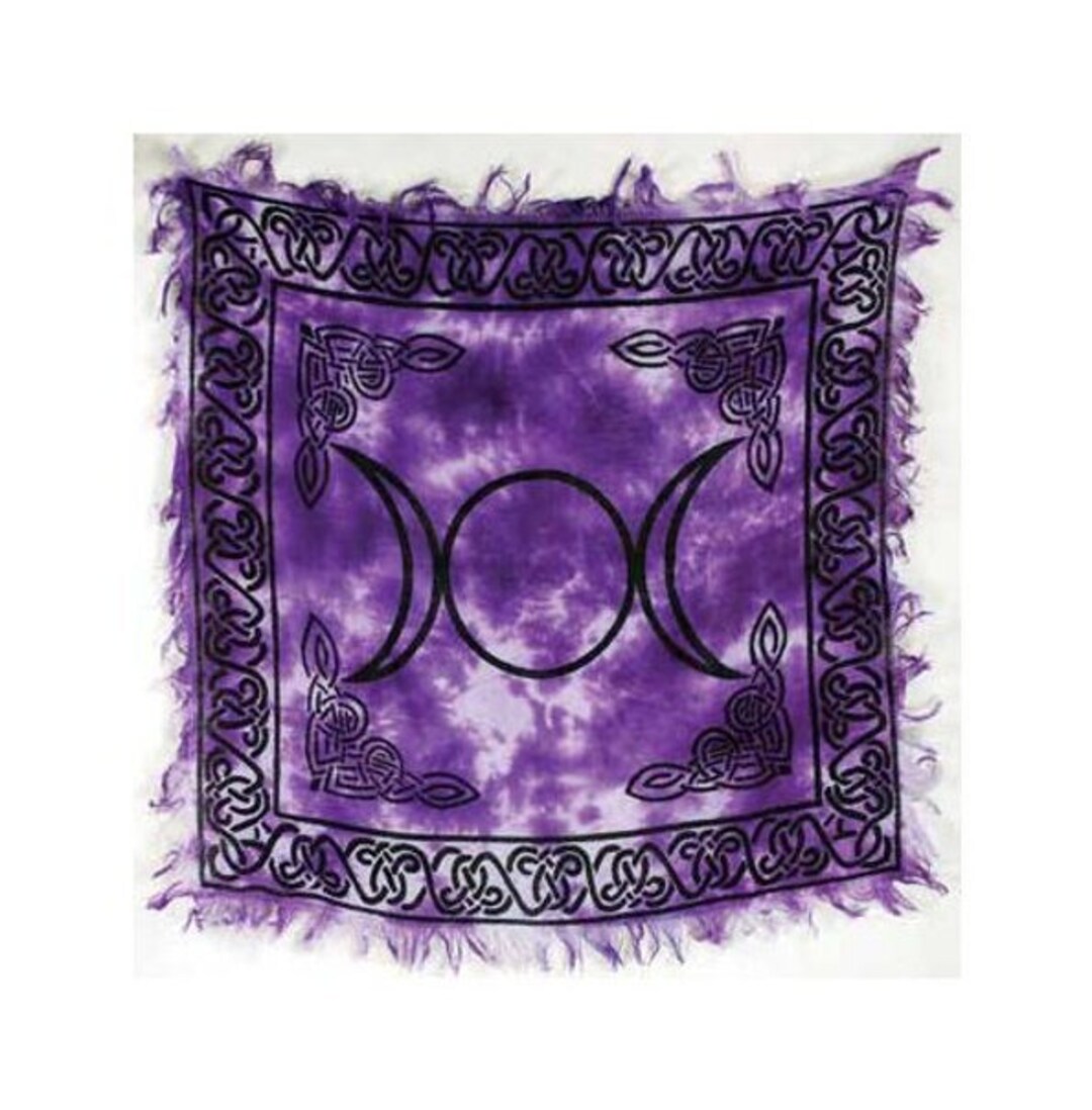 Triple Moon Altar Cloth Tool (18 X 18 Inches) Divination - Etsy