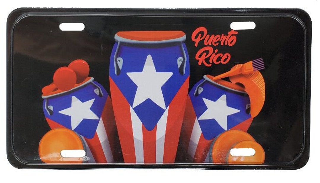 Puerto Rico Flag 6x12 Aluminum License Plate Tag - Etsy